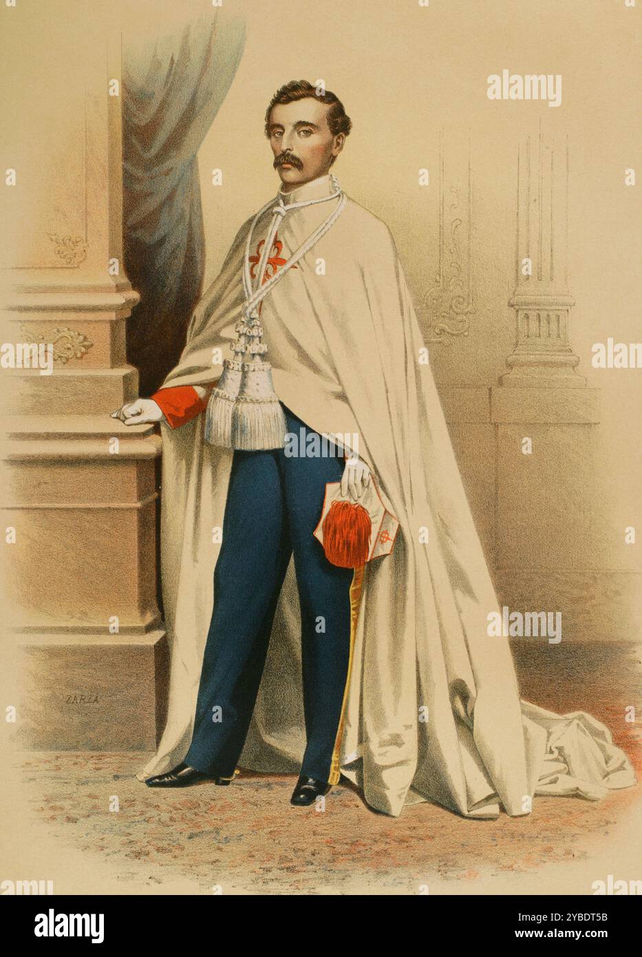 Knight of the Order of Santiago wearing ceremonial dress, 1865. From ...