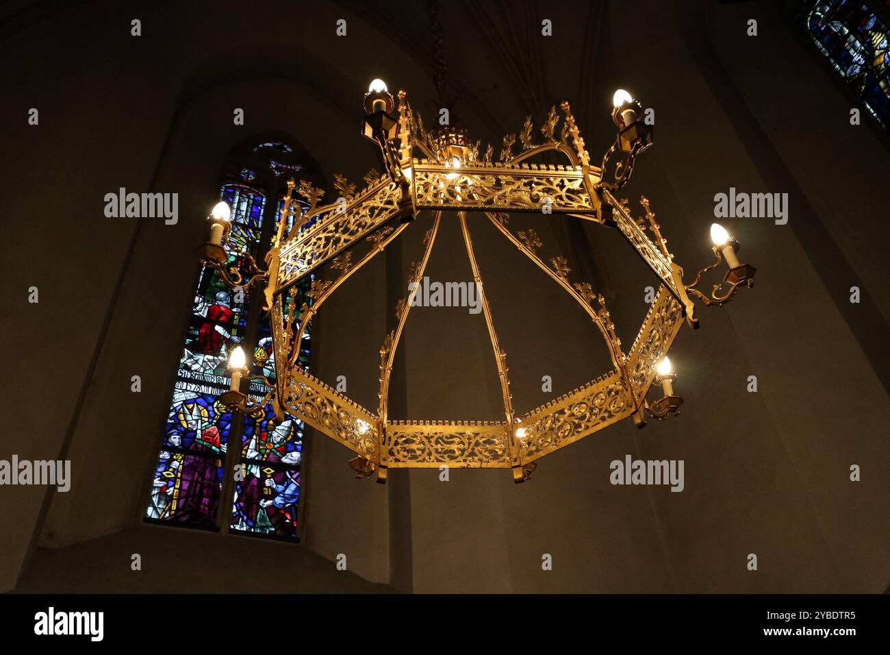 Inside of Frauenkirche (Cathedral of Our Lady) in Munich, Germany Stock ...