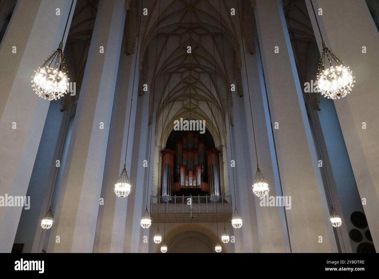Inside of Frauenkirche (Cathedral of Our Lady) in Munich, Germany Stock ...