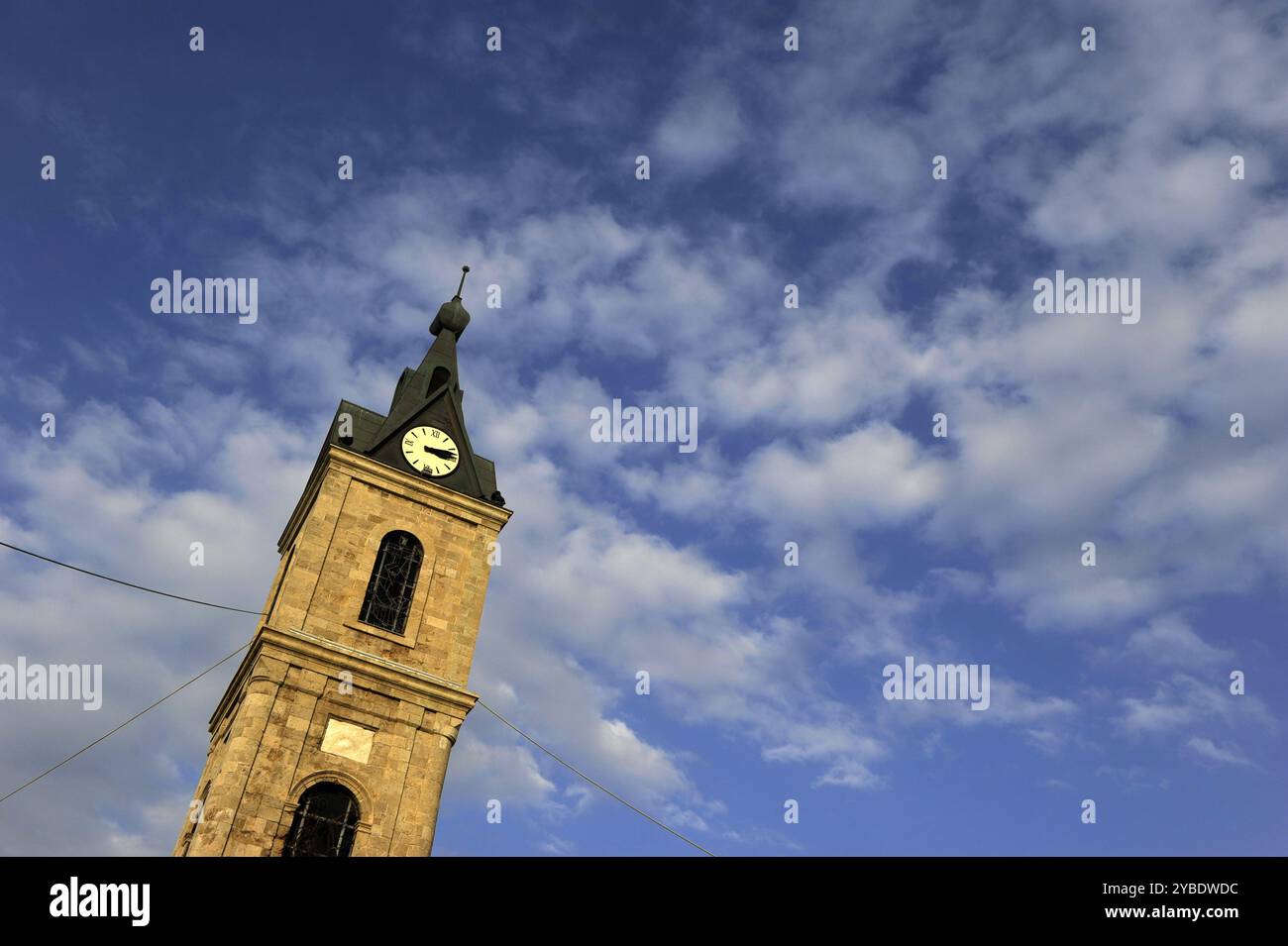 The Clock Tower, Old Town, Jaffa, Israel, 2013. The limestone Jaffa ...