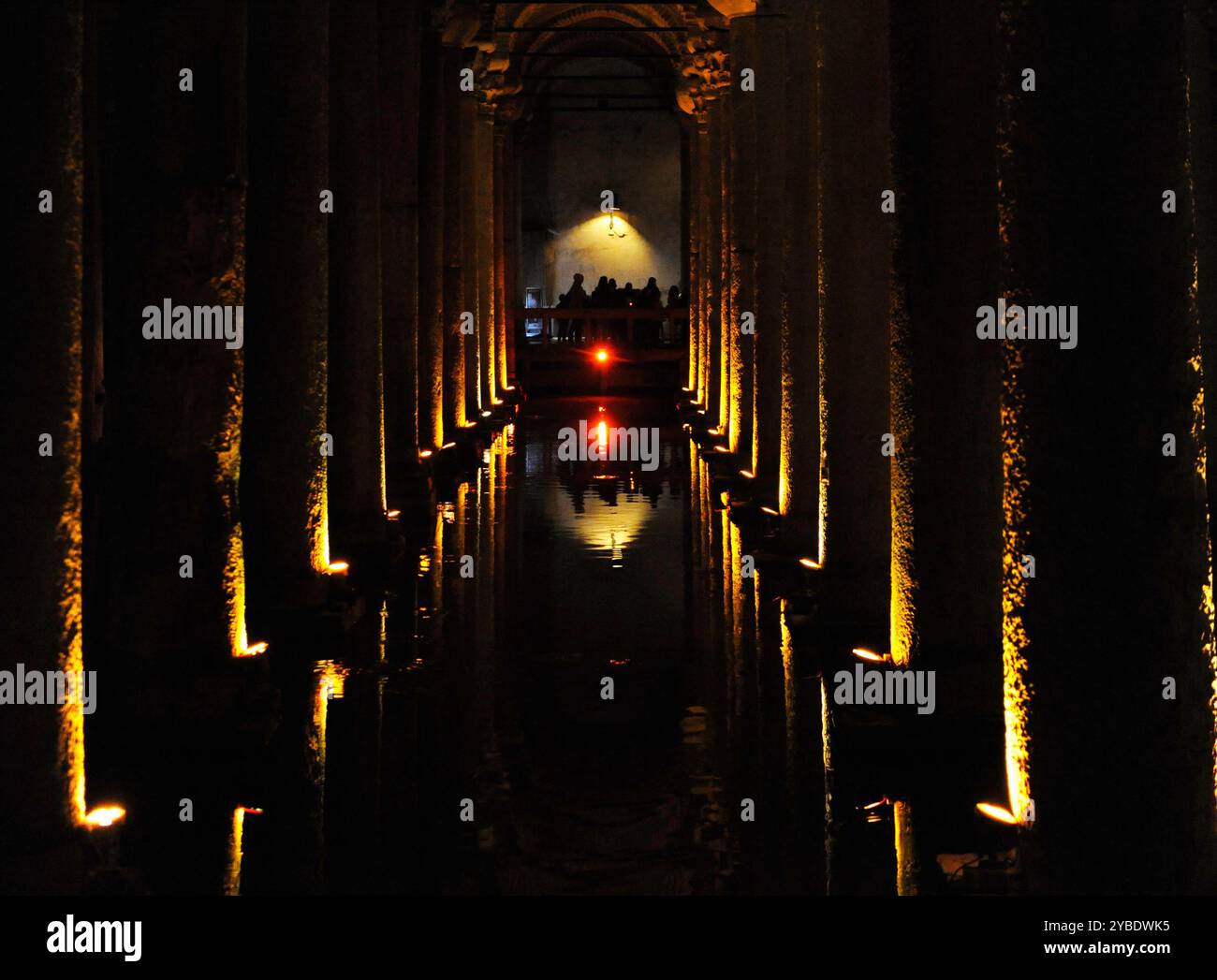 Basilica Cistern, Istanbul, Turkey, 2013. Interior of the largest of ...