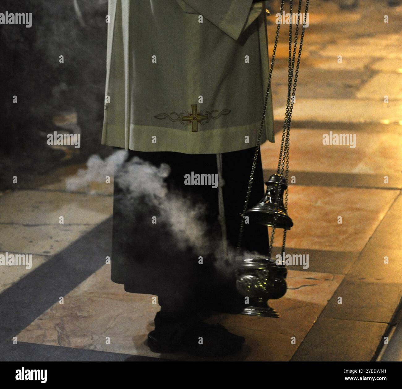Priest uses incense, Jerusalem, Israel, 2014 Stock Photo - Alamy