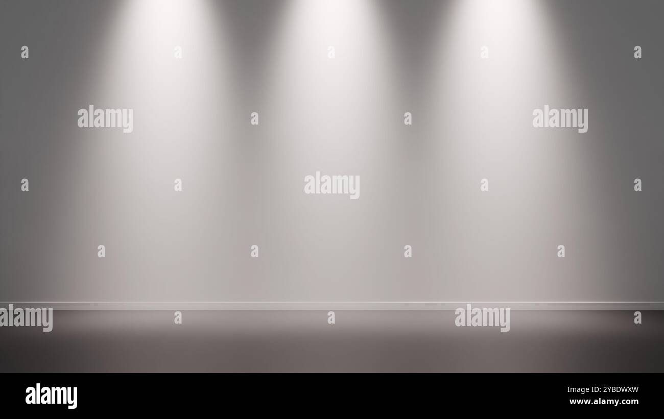 Minimalist design with white walls and directed lighting, perfect for ...