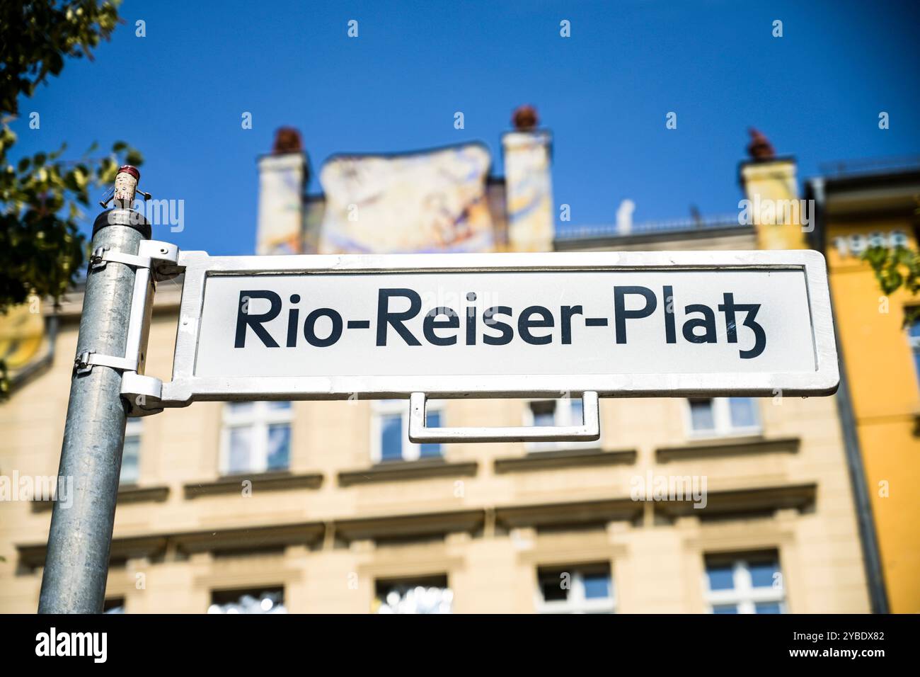 Straßenschild, Rio-Reiser-Platz, Kreuzberg, Friedrichshain-Kreuzberg ...