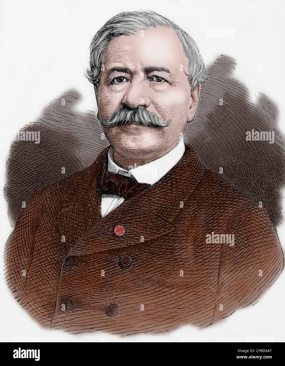 Ferdinand de Lesseps, French diplomat and entrepreneur, 1882. De Lesseps (1805-1894) was a ...