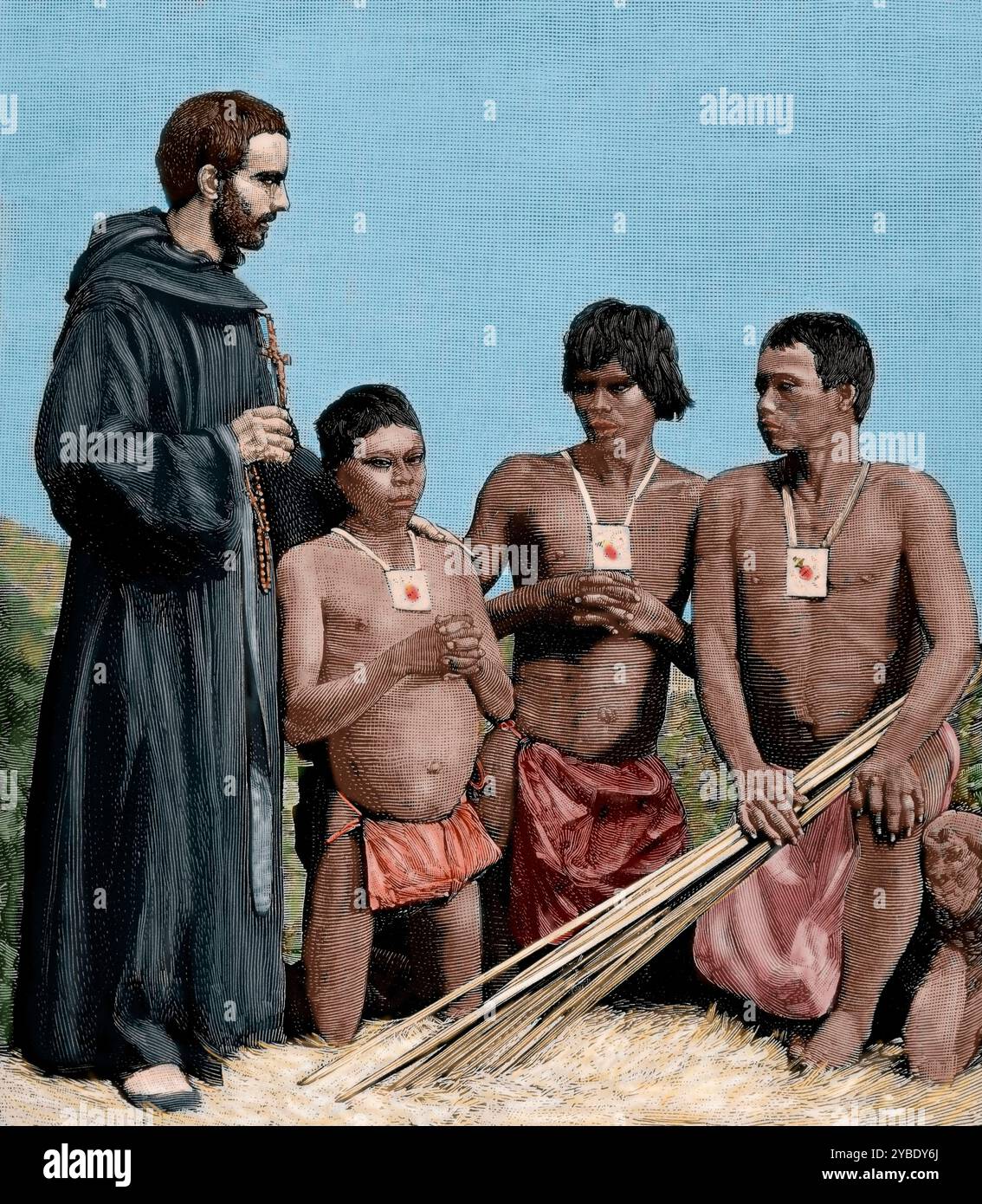 Native american indian man praying hi-res stock photography and images ...
