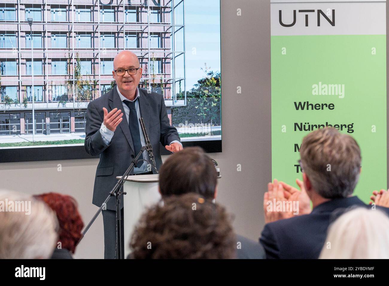 Nuremberg, Germany. 18th Oct, 2024. Michael Huth, founding president of ...