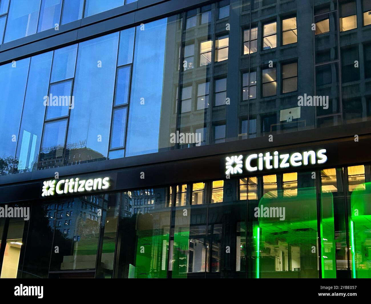 Citizen's Bank, building exterior and company logo, New York City, New ...