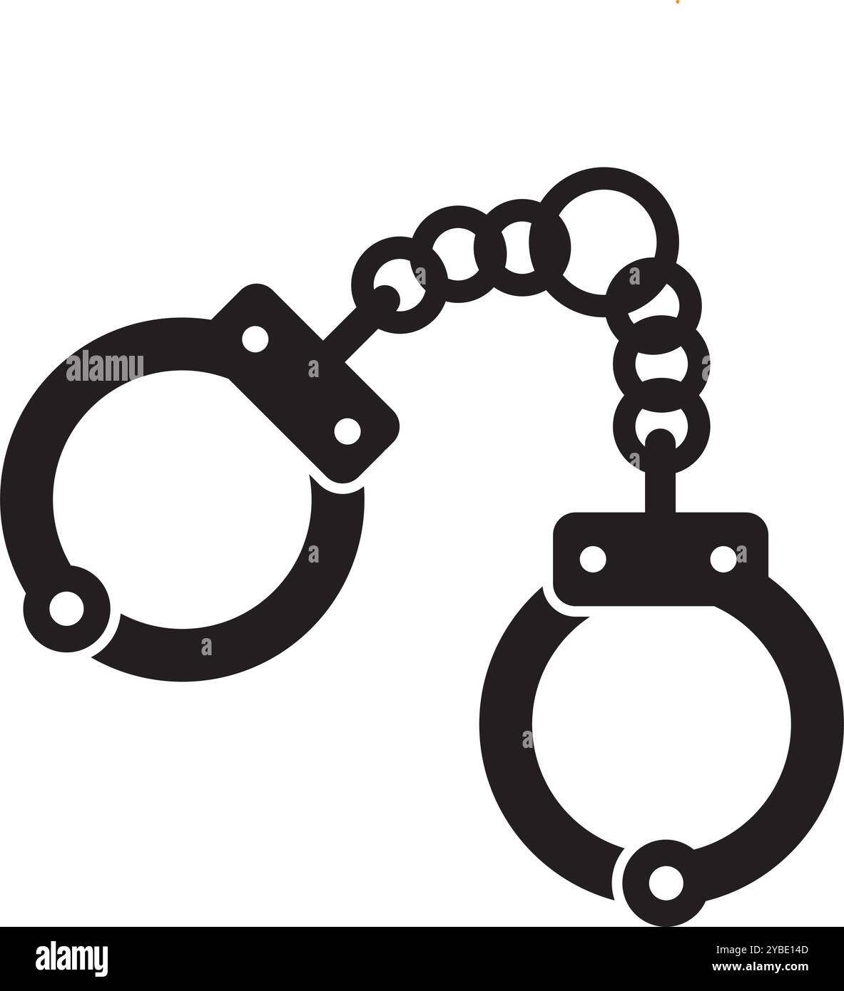 handcuffs icon vector illustration symbol design Stock Vector Image ...
