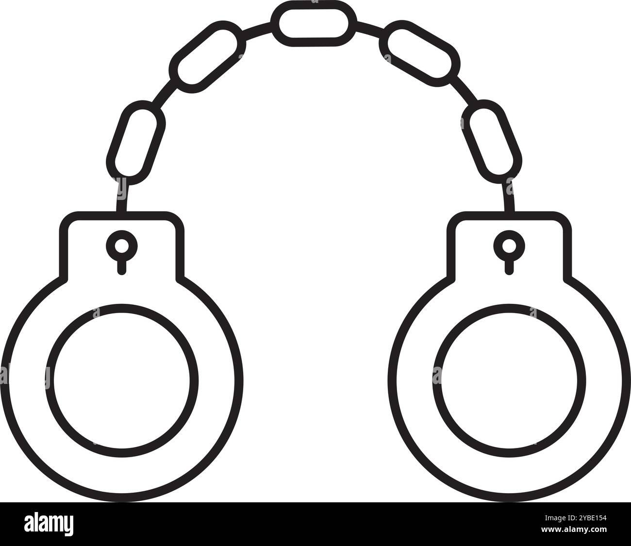 handcuffs icon vector illustration symbol design Stock Vector Image ...