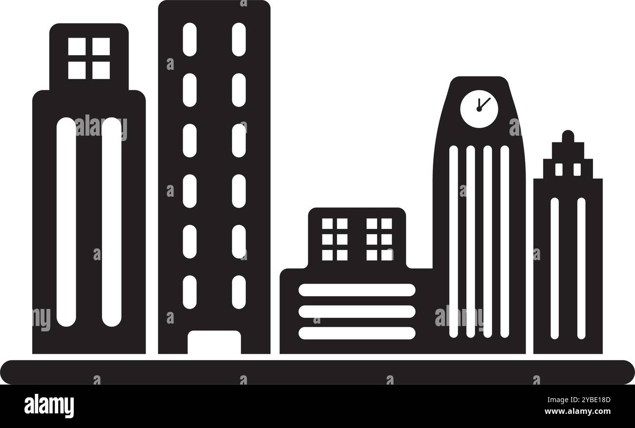 building icon vector illustration logo design Stock Vector Image & Art ...