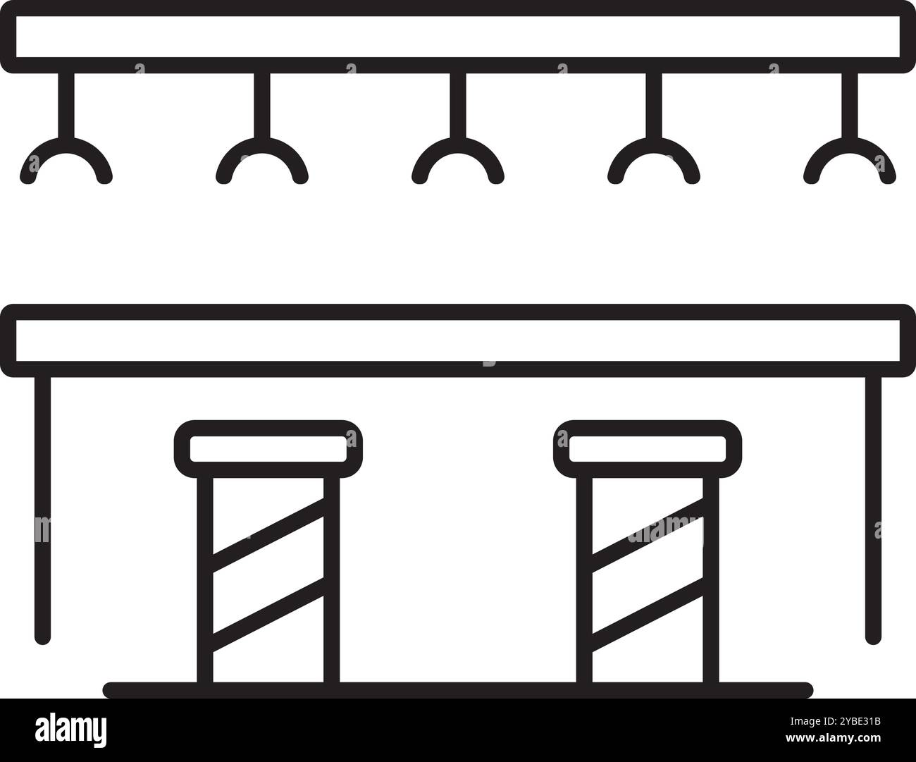 Beer bar counter icon Cut Out Stock Images & Pictures - Alamy