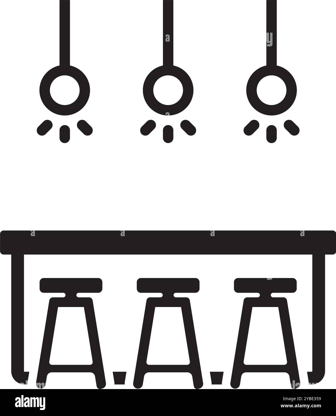 Interior bar counter icon Cut Out Stock Images & Pictures - Alamy