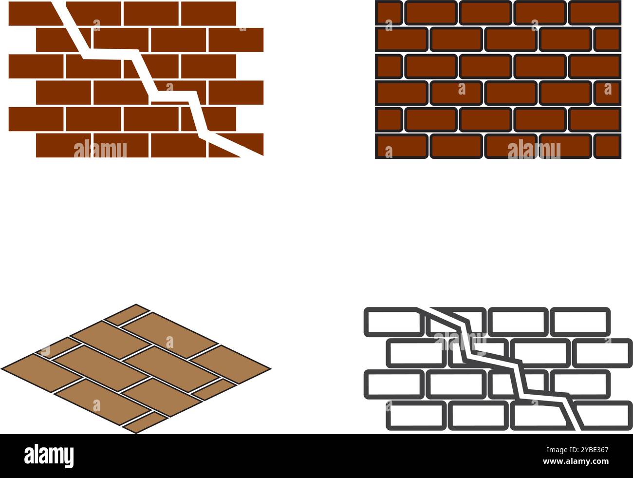 brick icon vector illustration logo design Stock Vector Image & Art - Alamy