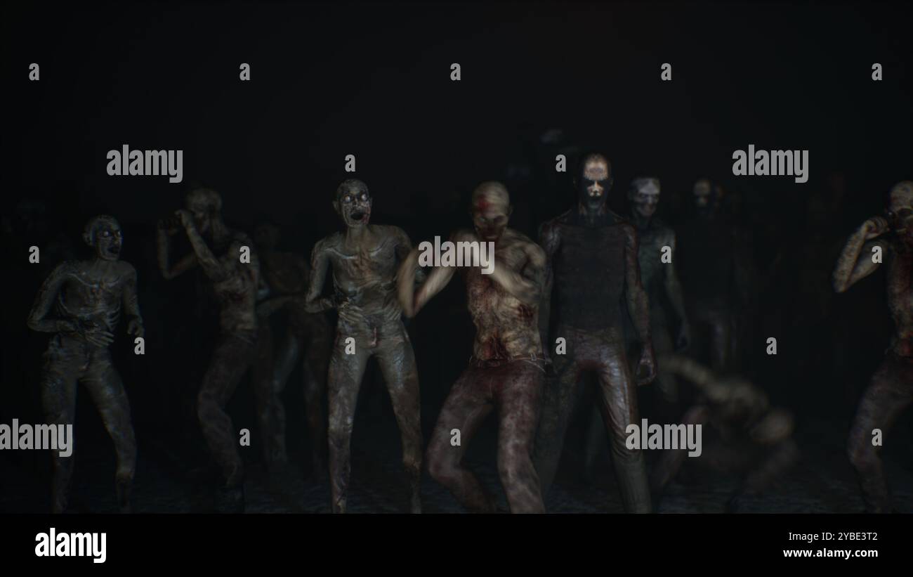 Creepy zombie man living hi-res stock photography and images - Alamy