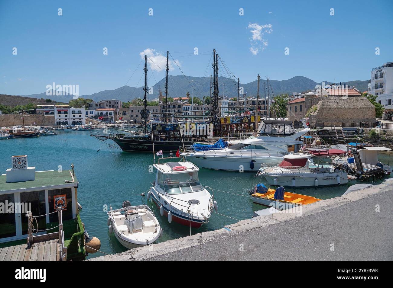 Girne, Kyrenia, Northern Cyprus- June1,2024 Kyrenia Girne Old Harbour ...