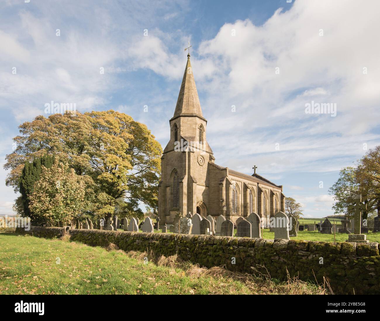 St Peters church, Coniston Cold, North Yorkshire October 2024 Stock ...