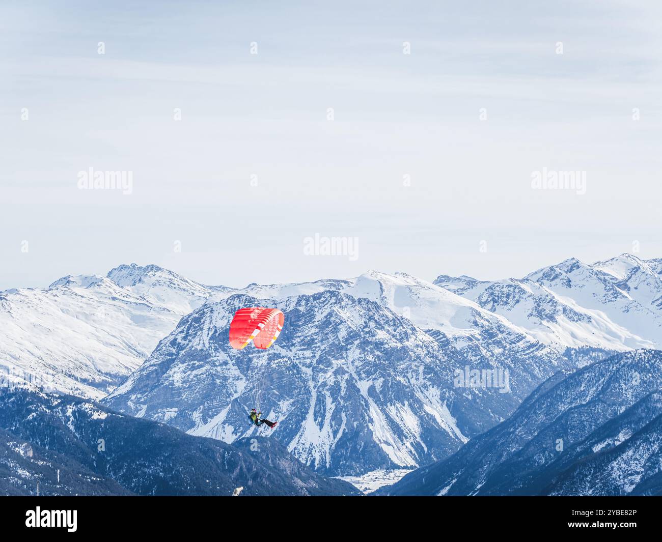 Vibrant red parachute hi-res stock photography and images - Alamy