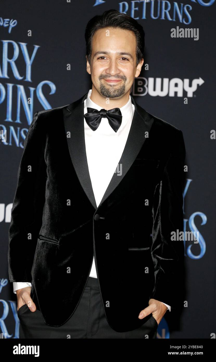 Lin-Manuel Miranda at the World premiere of Disney's 'Mary Poppins ...