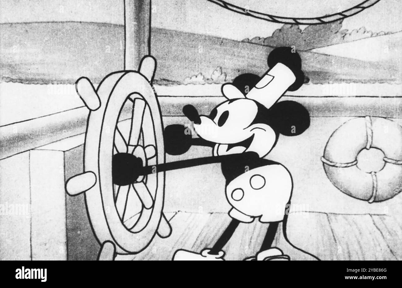 STEAMBOAT WILLIE 1928 Walt Disney animated cartoon debut of Mickey Mouse Stock Photo - Alamy