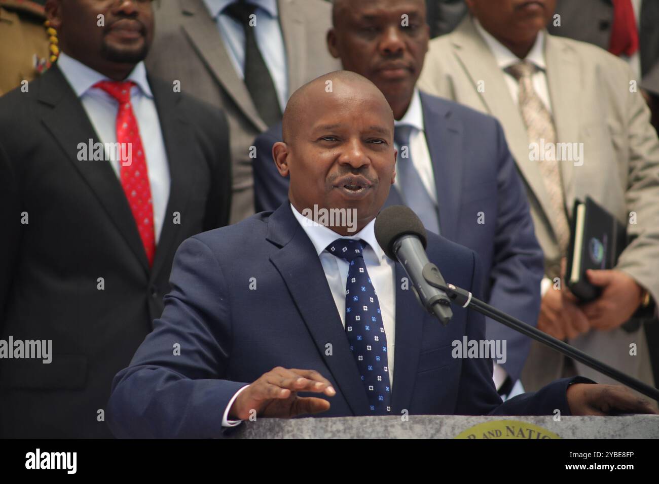 Cabinet secretary for Interior Prof. Kithure Kindiki speaks during a ...