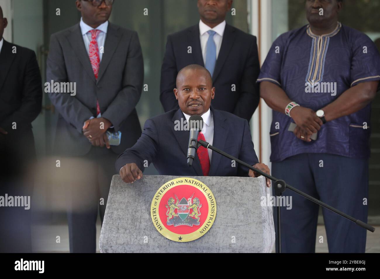 Cabinet secretary for Interior Prof. Kithure Kindiki speaks during the ...