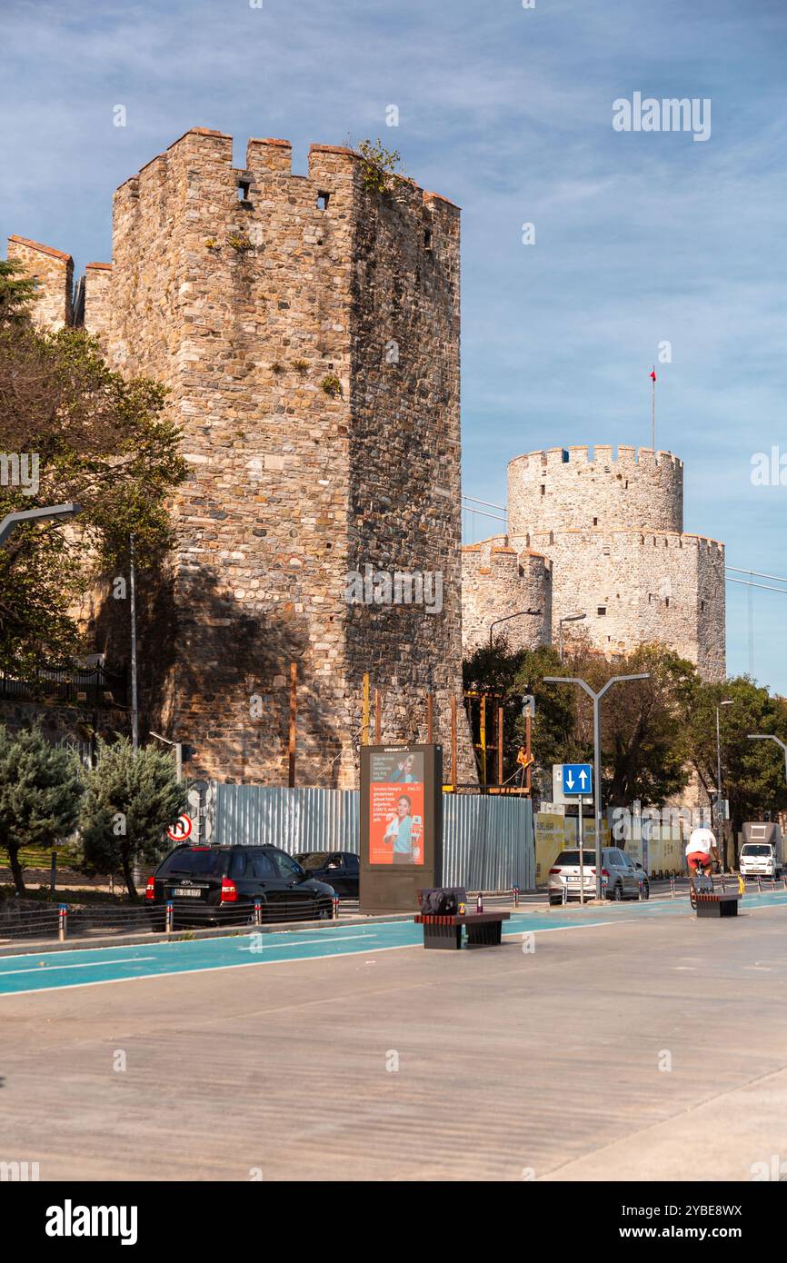 Istanbul, Turkiye - OCT 14, 2024: Rumelihisari or Bogazkesen Fortress ...