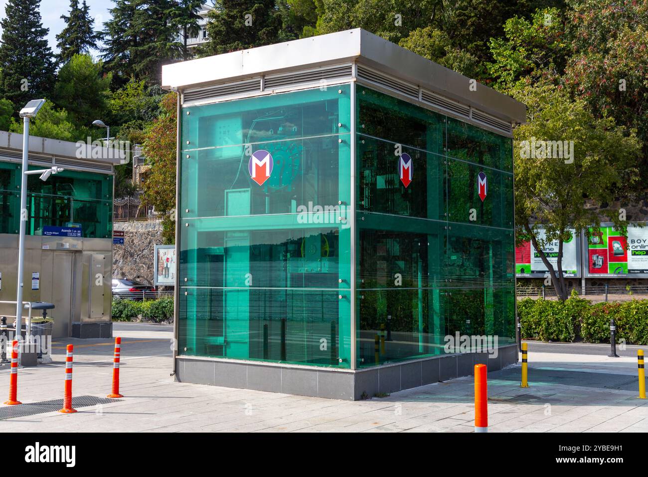 Istanbul, Turkiye - OCT 14, 2024: Istanbul Metro signboard at the ...
