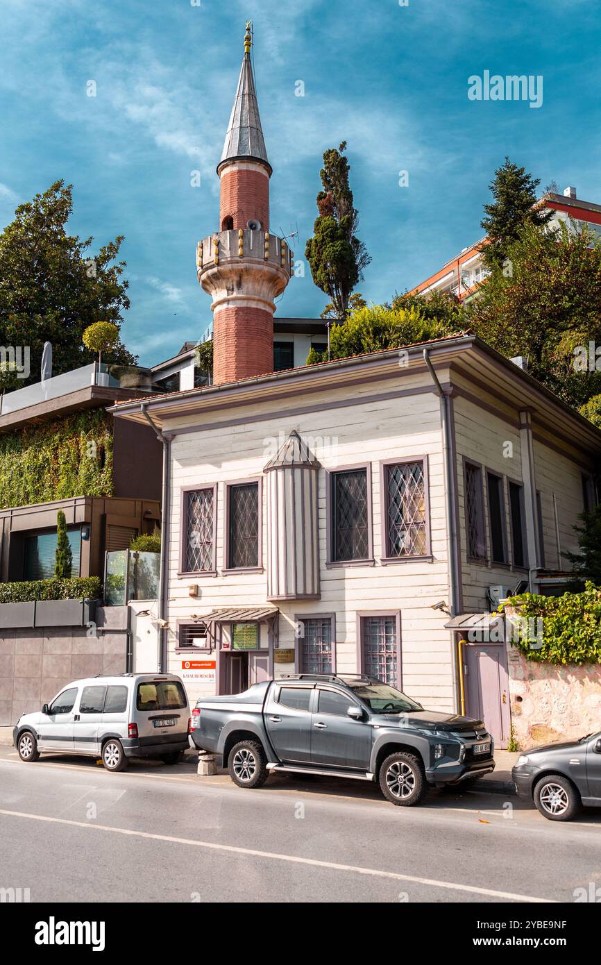 Istanbul, Turkiye - OCT 14, 2024: Kayalar Mescidi, a small mosque ...