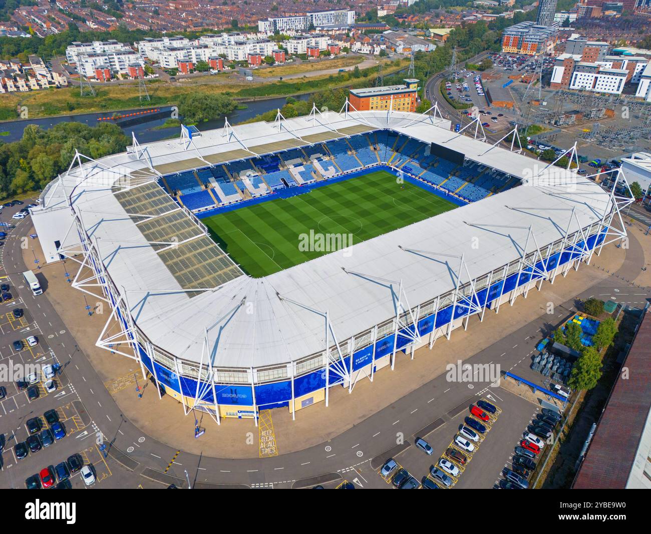 King Power Stadium the home of Leicester City Football Club. Aerial ...
