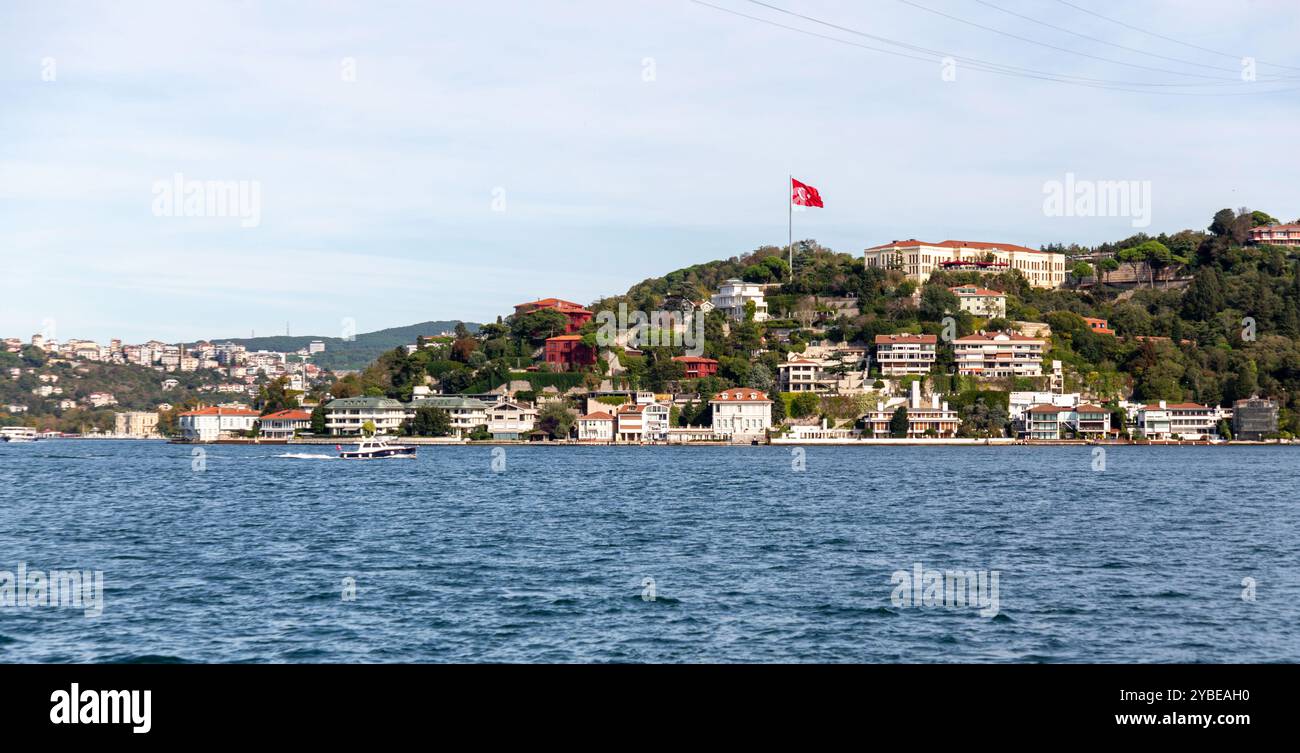 Istanbul, Turkiye - OCT 14, 2024: Coastal view of the Asian side of ...