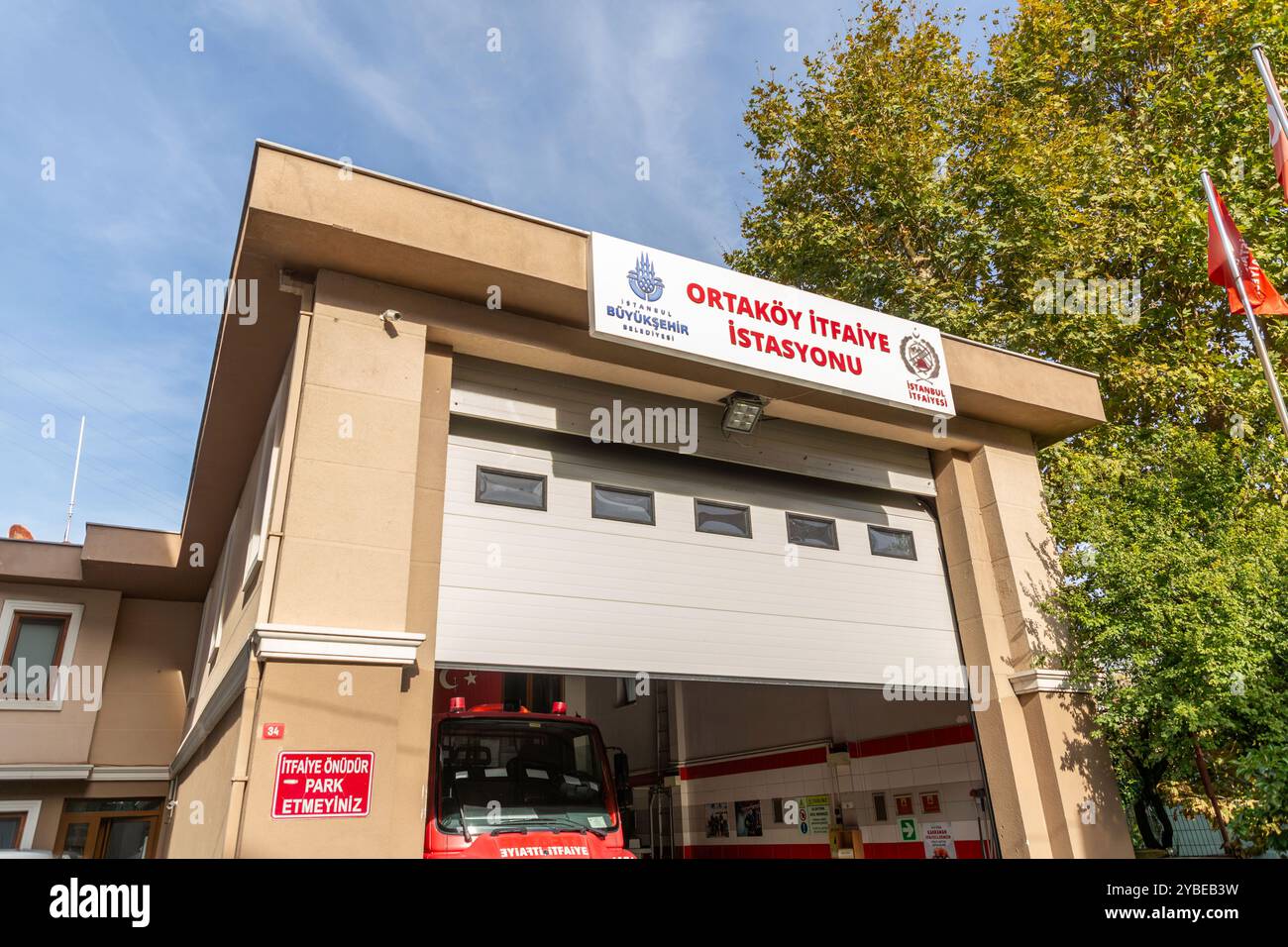 Istanbul, Turkiye - OCT 14, 2024: Ortakoy Fire Station located on ...