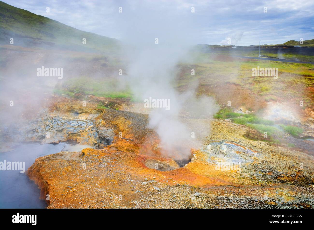 Hveradalir geothermal area located in the Kerlingarfjöll mountains ...