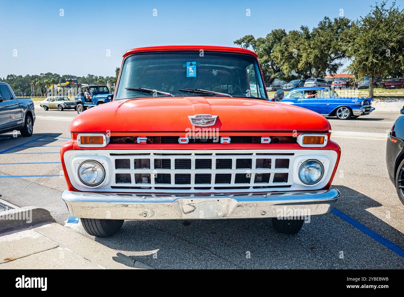 Gulfport, MS - October 03, 2023: High perspective front view of a 1965 ...