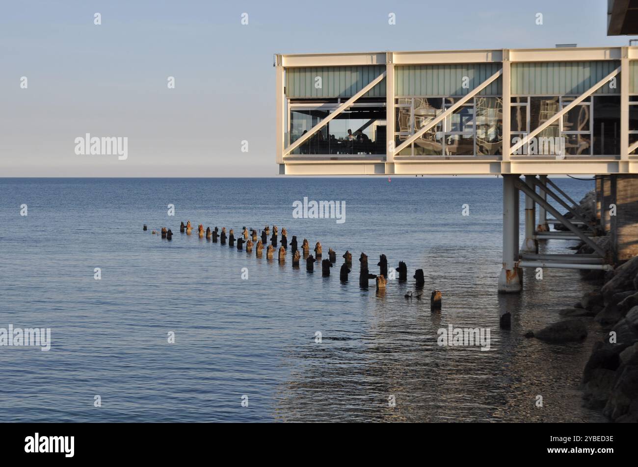 The Limassol Old Port with fishing boats and beautiful buildings in ...