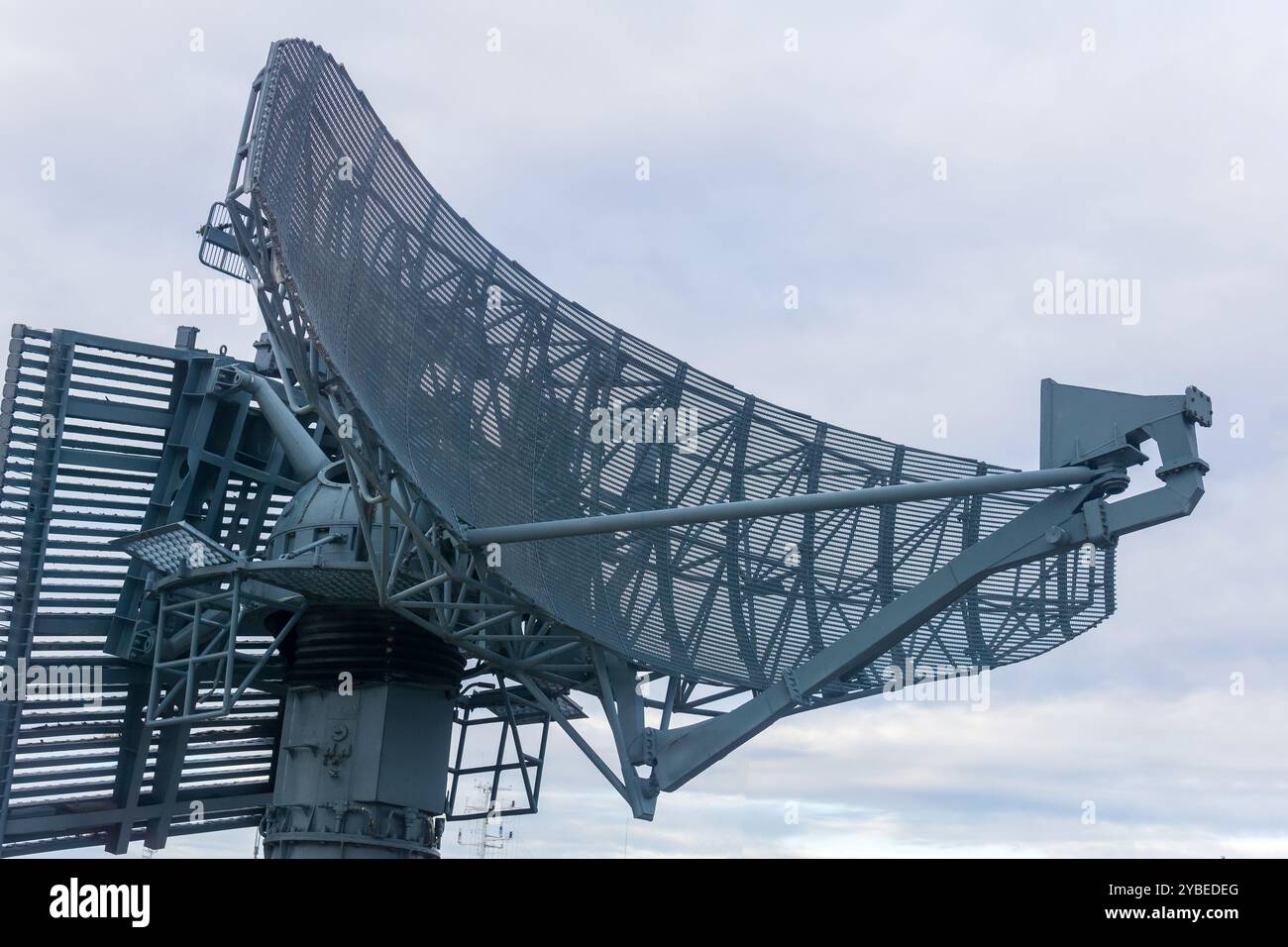 military background, ship radar for detection of aircraft Stock Photo ...
