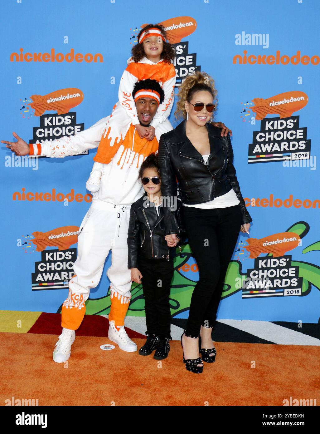 Mariah Carey, Nick Cannon, Moroccan Cannon and Monroe Cannon at the ...