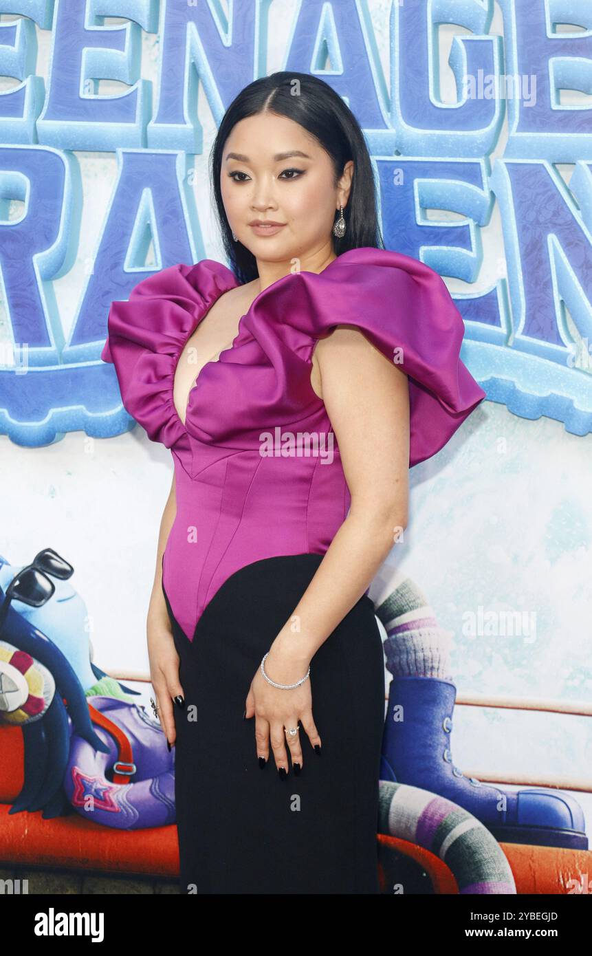 Lana Condor at the Los Angeles premiere of 'Ruby Gillman, Teenage ...