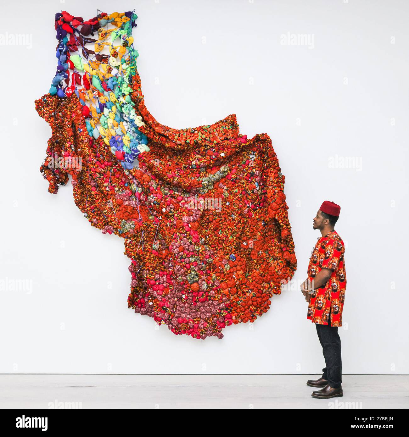 London, UK. 18th Oct, 2024. The artist with 'Going Up And Search Is A ...