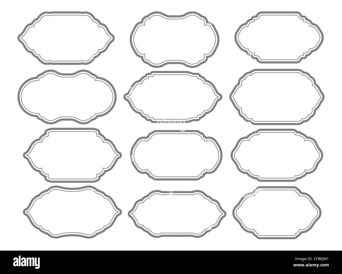 Empty jars with labels Stock Vector Images - Alamy