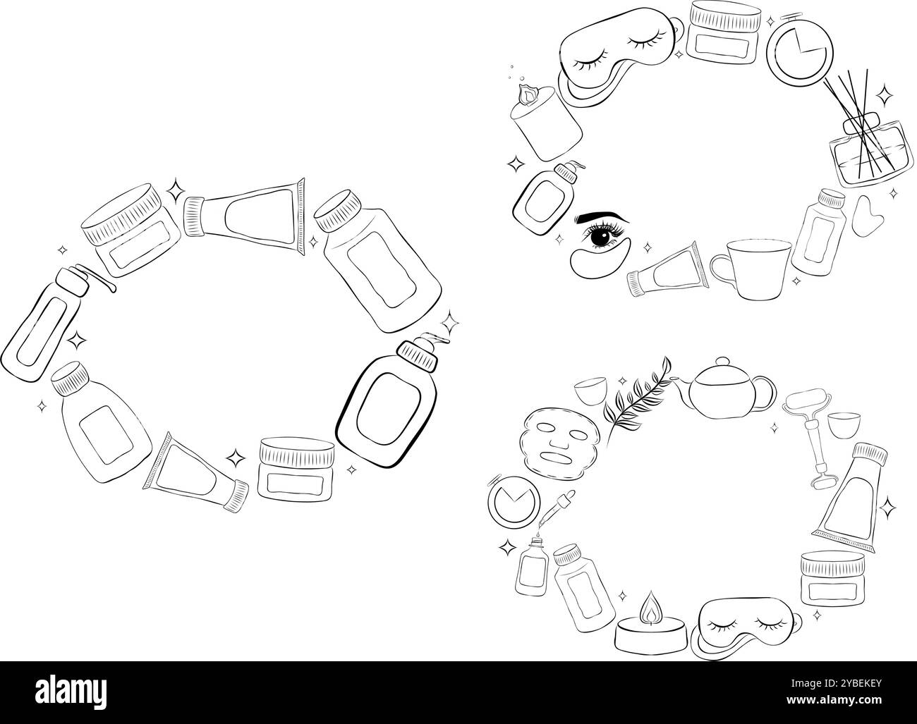 Beauty skin care cream Stock Vector Images - Alamy