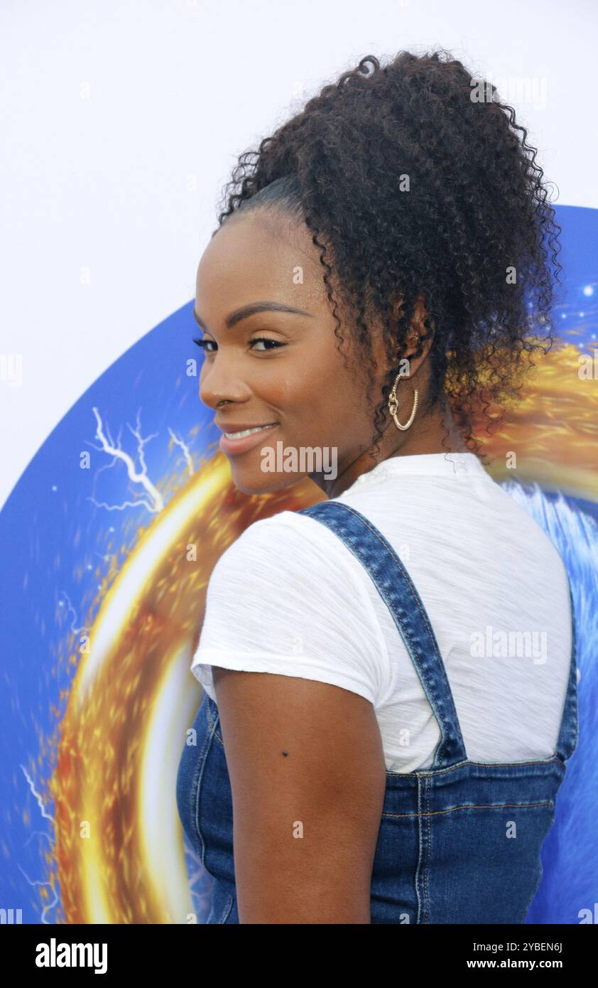 Tika Sumpter at the Los Angeles premiere of 'Sonic the Hedgehog' held ...