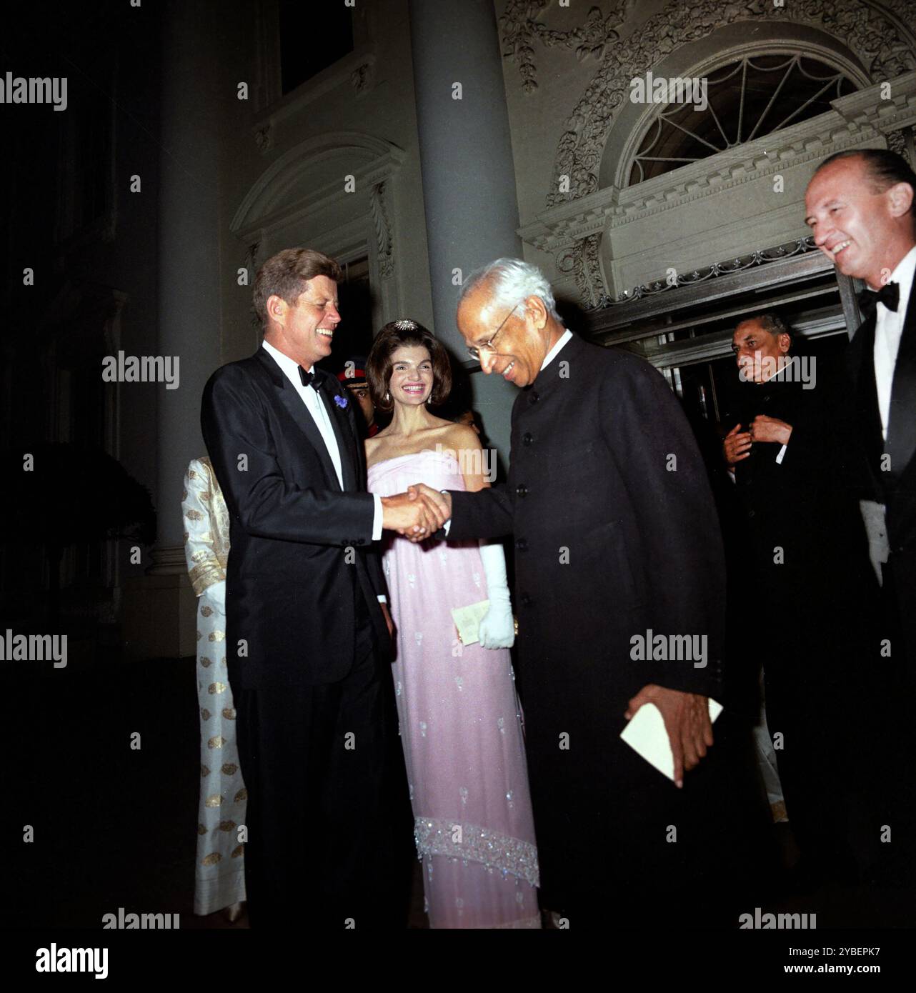 President of India, Dr. Sarvepalli Radhakrishnan, shaking hands with U ...