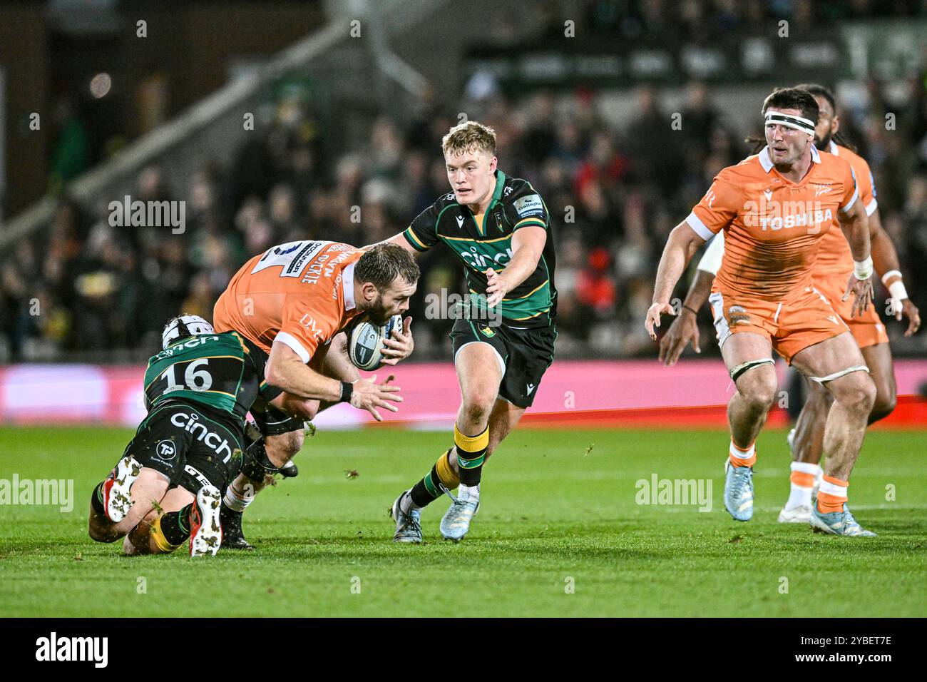 Franklins Gardens, Northampton, UK. 18th Oct, 2024. Gallagher ...