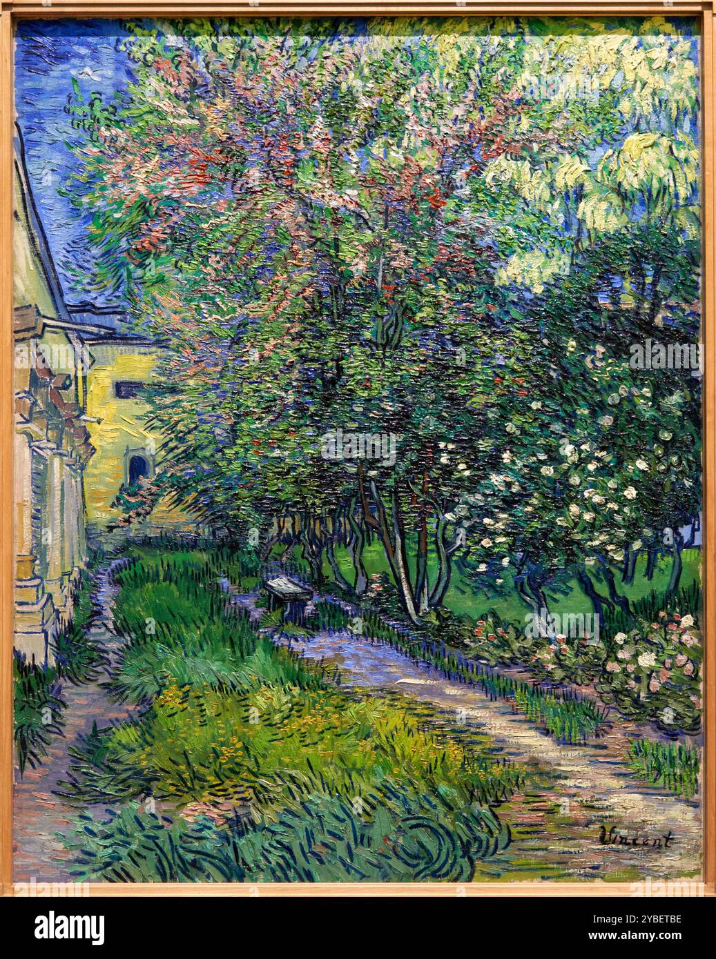 The Garden of the Asylum at Saint-Rémy, 1889, Vincent Van Gogh (1853 ...