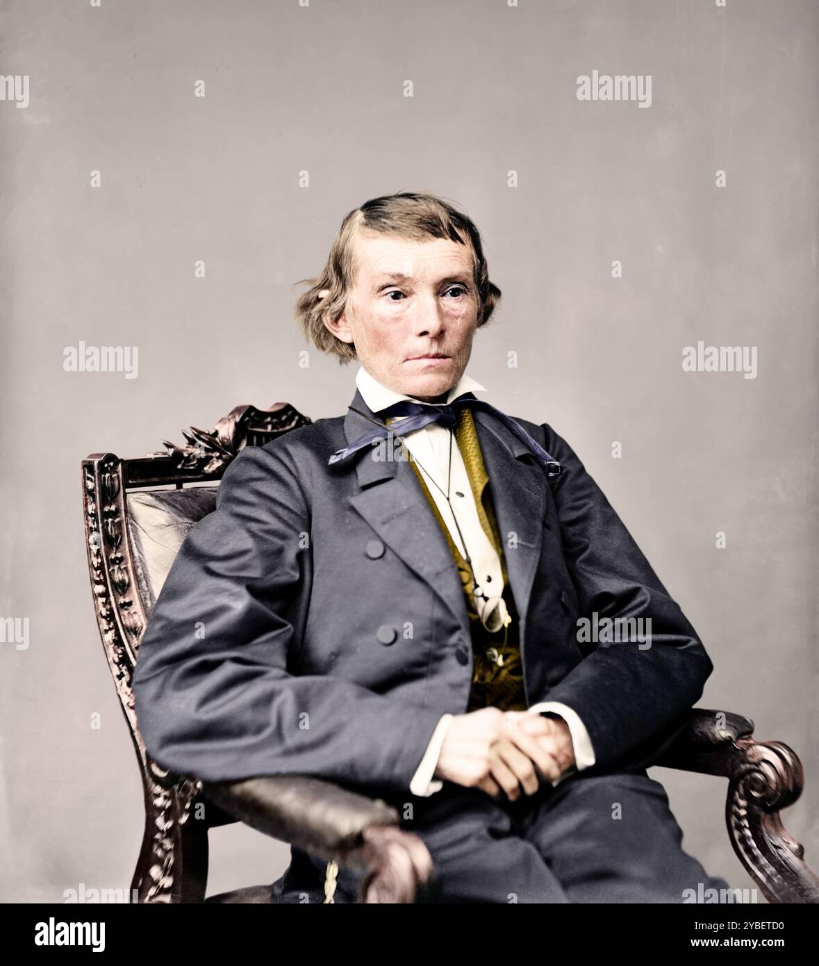 Alexander Hamilton Stephens. ca. 1860-65. By Mathew Brady Stock Photo ...