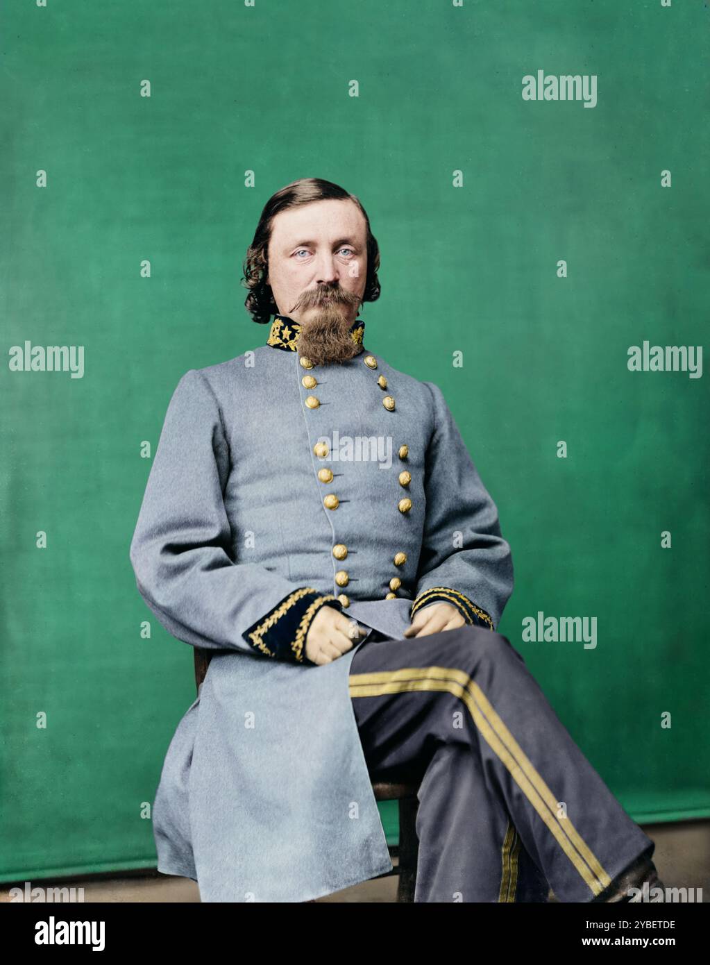 Portrait of Major general George Edward Pickett of Confederate States ...