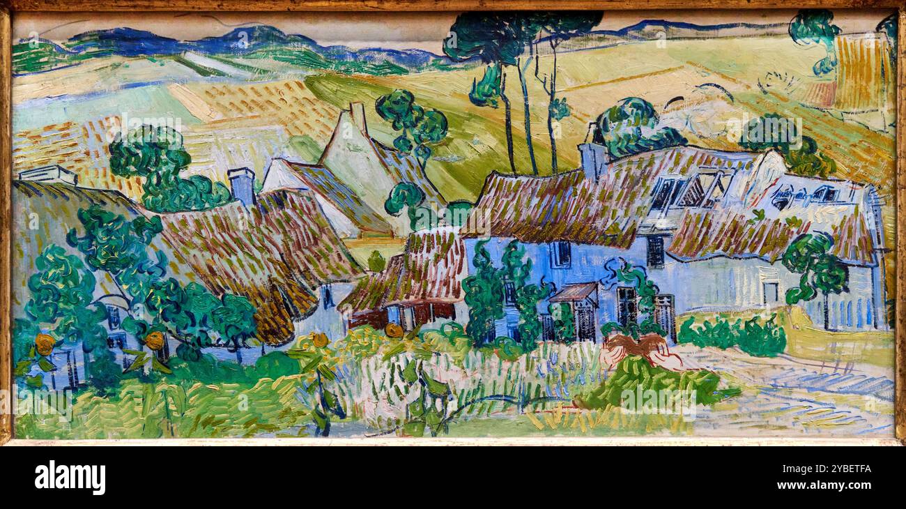 Farms near Auvers, 1890, Vincent Van Gogh (1853-1890), National Gallery ...