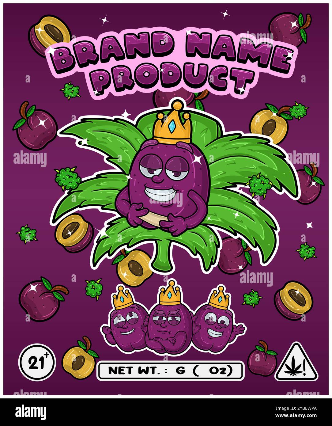 Plums logo hi-res stock photography and images - Alamy