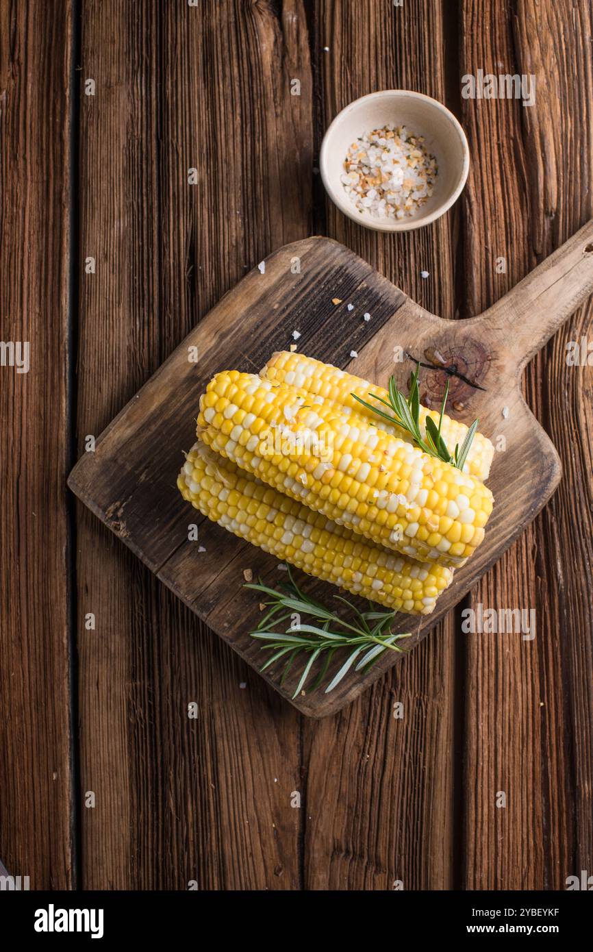 Summer food. Ideas for barbecue and grill parties. Grilled corn grilled ...